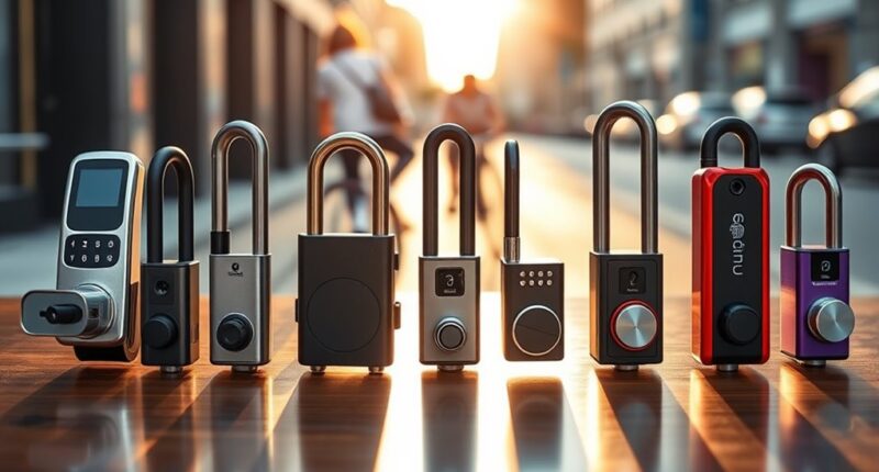 15 Best Smart Bike Locks with Fingerprint Sensors in 2026 - Girly Bike